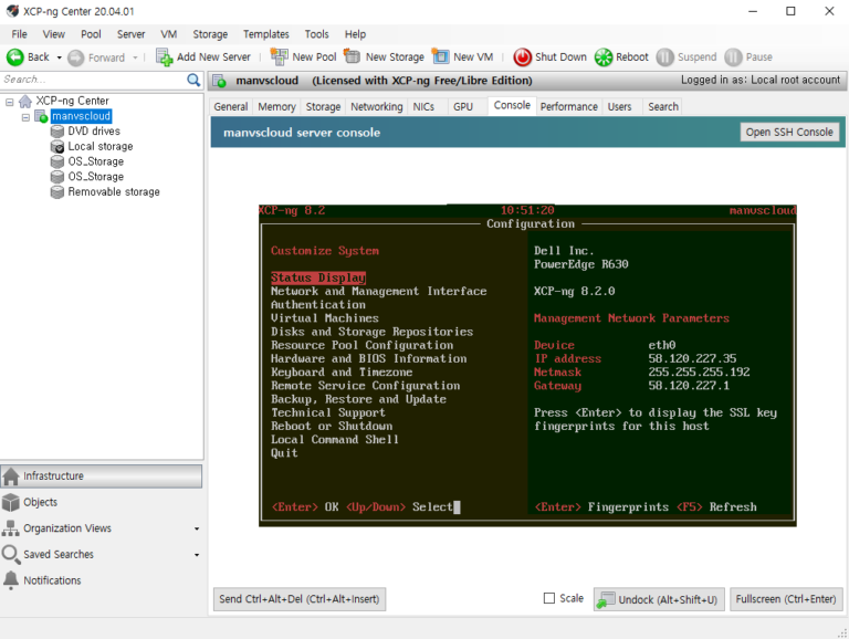 xcp-ng 8.2 install (xen server) – ManVSCloud