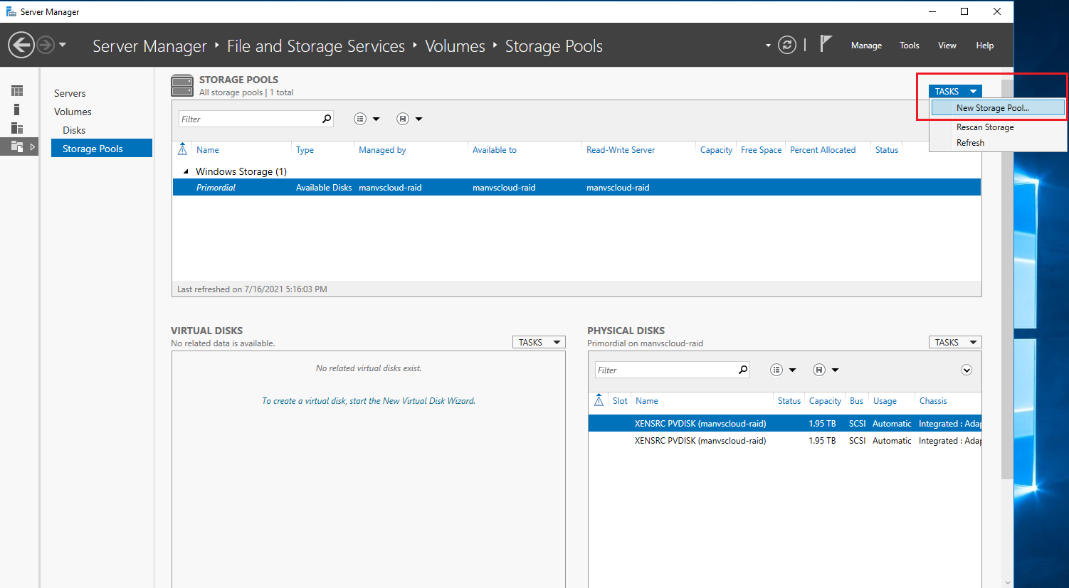 [NCLOUD] 네이버 클라우드에서 2TB 이상 파티션 사용하기 – Windows편 – ManVSCloud
